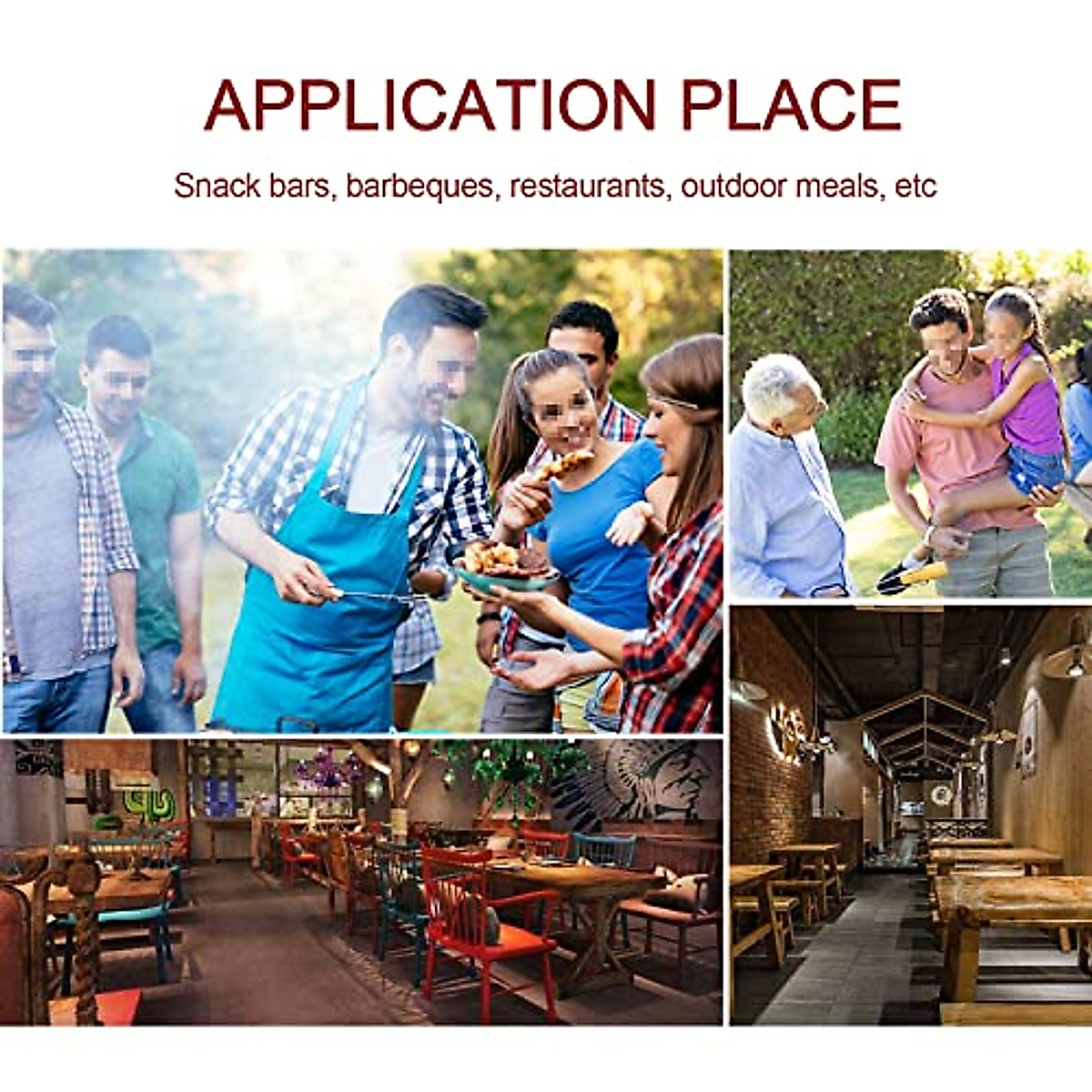 ZHIRCEKE Stainless Steel 4 Burners Gas Stove BBQ LPG Grill - Portable Tabletop Barbecue Gas Grill for Picnic Camping Festival Garden