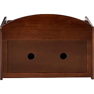 Lipper International Child's Toy Chest, 33.25" W x 17.75" D x 24.5" H, Walnut Finish