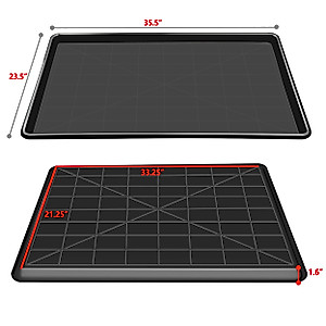 JOZERMADE Dog Crate Tray 36" - ChewProof Replacement Pan, Easy to Clean, Easy to Assemble,Ideal for Potty Training - Perfect for Pet Crates & Kennels