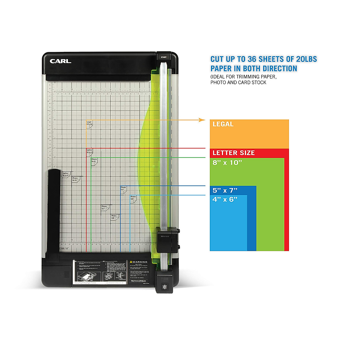CARL Heavy Duty Rotary Paper Trimmer 18inch - 12238