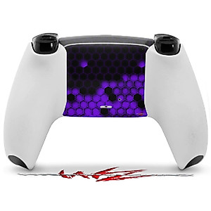 WraptorSkinz Skin Wrap compatible with Sony PS5 DualSense Controller HEX Purple (CONTROLLER NOT INCLUDED)