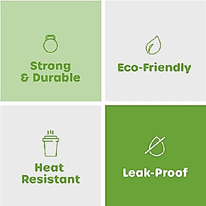 Comfy Package [50 Sets 12 oz. Disposable Kraft Coffee Cups with Black Lids, Sleeves - To Go Paper Hot Cups