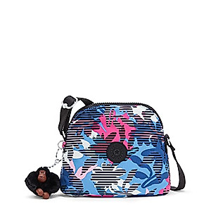 Kipling Womens Women's Dory Bag, Adjustable Strap, Mini Handbag, Polyester Crossbody Bags, Brilliant Blossoms, 7.75 L x 6.25 H 3.75 D US