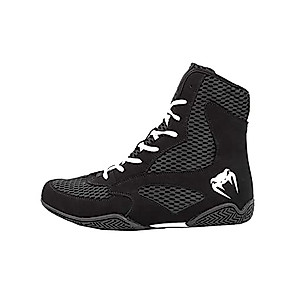 Venum Shoes Contender Boxing – Black/White, Black/White, 11 Men/12.5 Women US