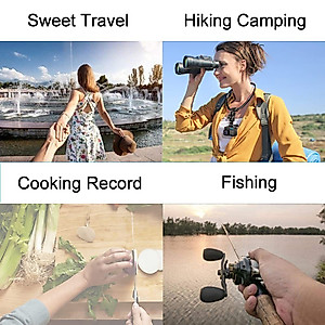 Taisioner POV Neck Mount Necklace Holder Chest Strap for Smartphone GoPro AKASO DJI Action Camera and Smart Phone Video Record Accessories