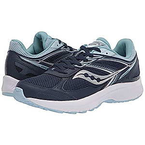 Saucony Women's Cohesion 14 Road Running Shoe, Navy/Sky, 8