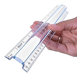 Westcott 12-Inch Data Processing Magnifying Ruler, Clear