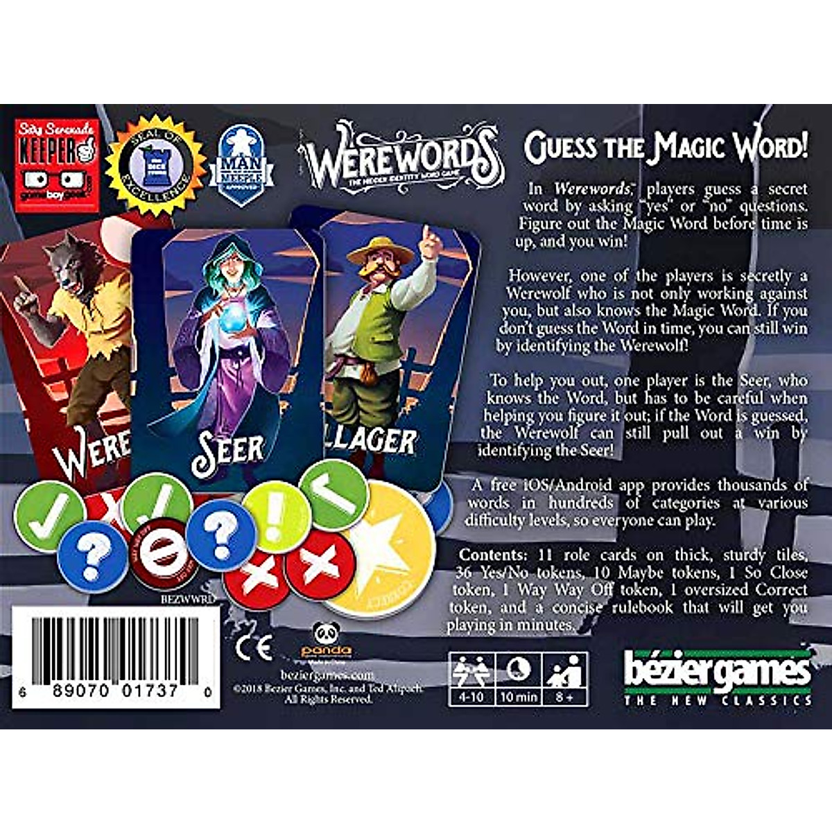 Werewords – Werewords Board Game, Fun Board Game for Families, Engaging Social Deduction, Great Game for Kids & Families, Party Game for Kids & Families, Word Game