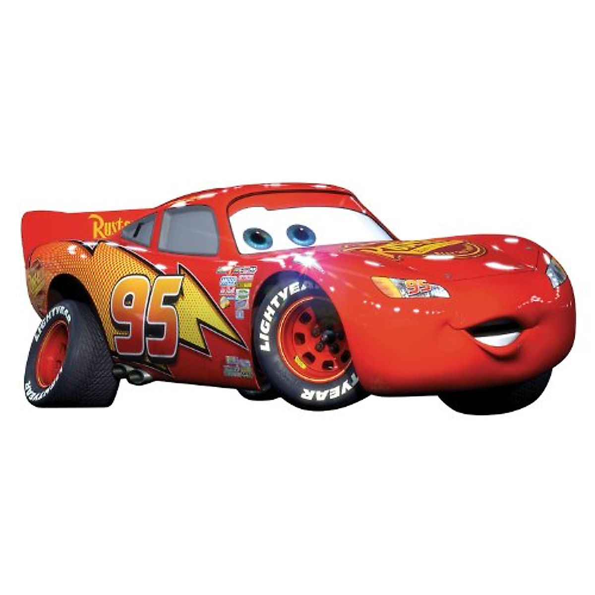RoomMates RMK1518GM Disney Pixar Cars Lightning McQueen Peel and Stick Giant Wall Decal 16 inch x 38.5 inch