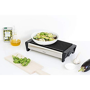 Brabantia 477102 Stainless Steel Wood Farmer with 2 Burner, 40x20x10 cm, Matt Steel