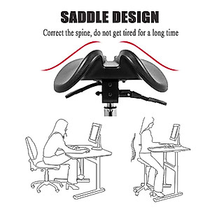 JMYSD Ergonomic Saddle Stool Adjustable Saddle Stool Dental Chair for Dental Lab Salon Massage Studio Office,A1