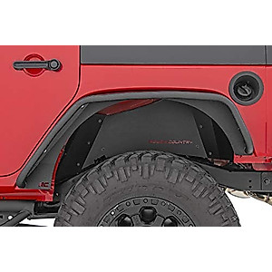 Rough Country 5" Rear Tubular Fender Flares for 07-18 Jeep Wrangler JK - 10532