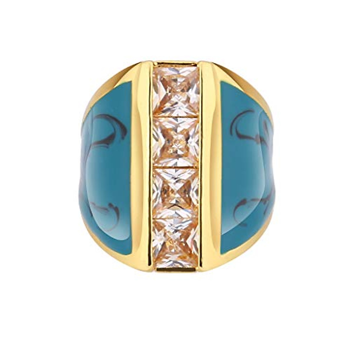 Engagement Rings for Women Unique Design Metal Geometric Square Zircon Female Ring Jewelry Gifta Good Gift for a Girlfriend, Boyfriend, Family