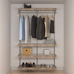 Closet Culture by Knape & Vogt 0.75 in. D. x 23 in. W x 2.5 in. H Driftwood Wood Shelf Fascia for Closet System