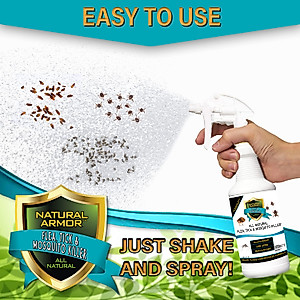 All-Natural Flea, Tick & Mosquito Killer - Powerful Non-Toxic Formulation Safe for Children, Pets & Environment for Indoor & Outdoor Use. 128 Oz Gallon, Ready to Use with Heavy-Duty Trigger Sprayer