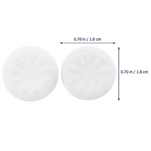 SOLUSTRE 2pcs ps4ps5 Joystick Stick Cover ps4controller Joystick Grip Covers Silicone Button Cover Joystick Protective Cover Joystick Caps Thumb White Button Cap