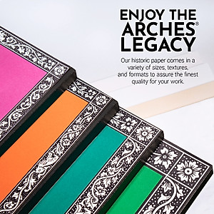 Arches Aquarelle Watercolor Pad, Cold Pressed, 140lb/300gsm, 12 Sheet, 10x14 inch, Arches Watercolor Paper 100% Cotton