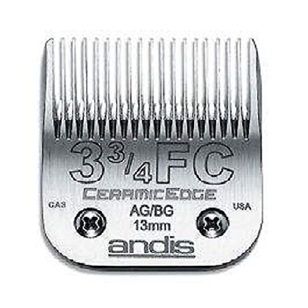 Andis Stainless Steel Pro Quality Grooming Ceramic Edge Clipper Blades Choose Size !(# 7FC Finish Blade = 3.2mm)
