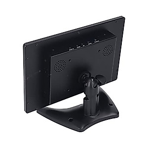 Rengu Touchscreen Monitor, HD Color Computer Monitor Dual 10.1-in. Wide Multiinterface Application for Games (US Plug)