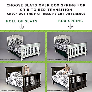 CC KITS Full-Size Conversion Kit Bed Rails Compatible with Oxford Baby, Soho Baby, Ozlo Baby & Avalon Baby Crib | See Description for List of Compatible Cribs (Oyster White)
