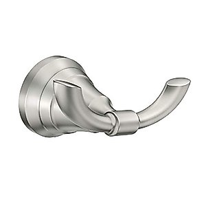 Moen MY0303BN Halle Double Robe Hook, Brushed Nickel