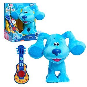 Blue’s Clues & You! Dance-Along 12-inch Blue Plush Stuffed Animal, Guitar Plays Music from the Show, Dog