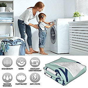 Plush Air Conditioning Throw Blanket, Camping Ultra-Soft Cozy Plush Blankets for Bed Couch Chair Office Living Room 50"x40".