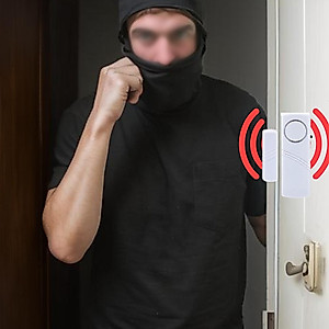 2 Pack Window Door Alarm, Door Sensor Alarm for Kids Safety, Alarm System for Home Security with No Batteries for Pool, Garage, Apartment, Dorm, RV and Office