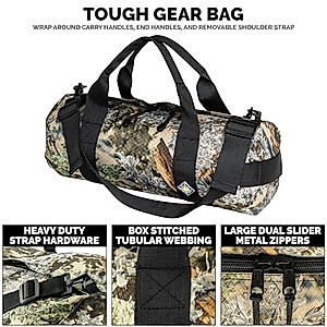 North Star Sports SD0818 Diamond Ripstop Standard Duffle Gear Bag 8"H x 8"W x 18"L, 14 Liter, Kings Camo Desert Shadow Duffel Northstar Bags
