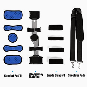 JIONET Hinged ROM Elbow Brace for Men Women, Adjustable Post OP Elbow Brace Stabilizer Splint Arm Injury Recovery for Support After Surgery (Color : Black, Size : Left Arm)