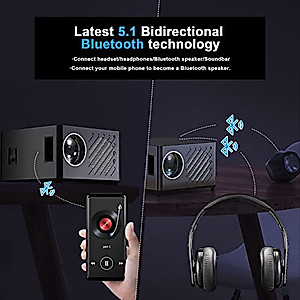 5G WiFi Bluetooth Projector 4k, 600 ANSI Lumens, Native 1080P Full HD, Outdoor Movie, Home Theater Video Projector with 4P/4D Keystone Correction, 50% Zoom, Salange Portable Projector with Carry Bag