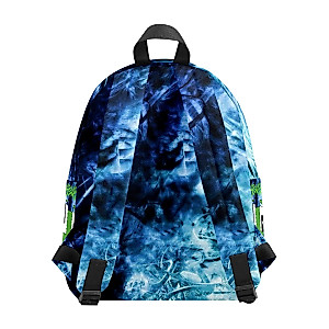 Kids School Bag Girls Boys Backpack Cute Cartoon Frog Lightweight Shoulder Book Bag Durable Middle Elementary Daypack Travel with Water Bottle Pocket