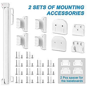 HEELALBABY Retractable Baby Gate for Stair 65" Extra Wide Outdoor Mesh Safety Gate for Dogs or Pets Fabric Indoor Puppy Gates for Doorways