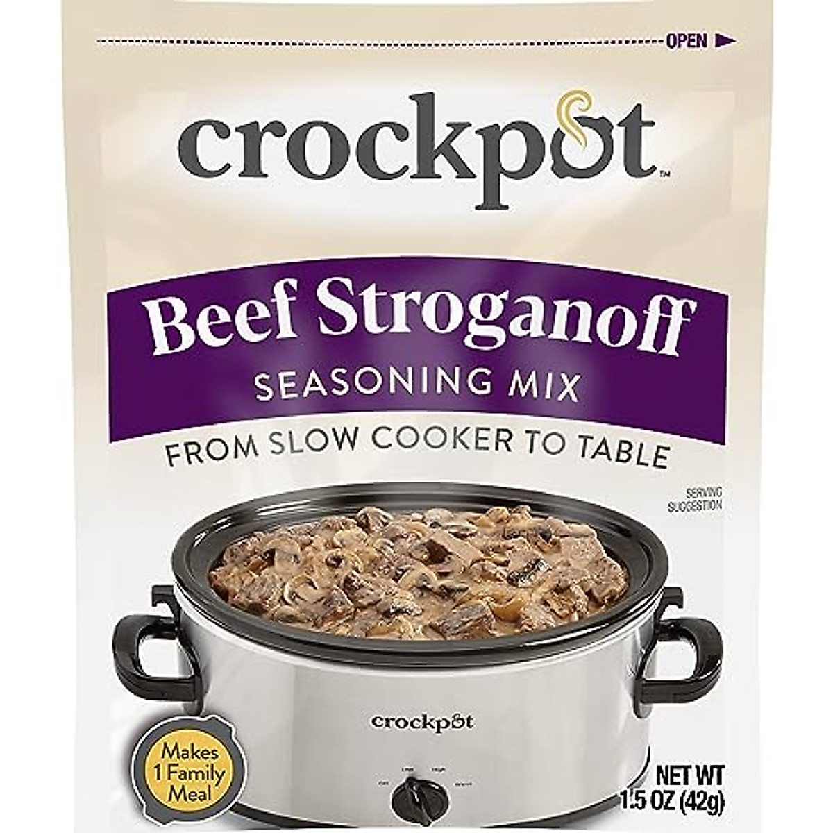 Crock-Pot Beef Stroganoff Seasoning Mix, 1.5 Ounce (Pack of 12)