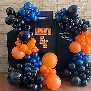 Metallic Blue Balloon Different Sizes 110 Pcs 18 12 10 5 Inch Chrome Balloon Garland Arch Kit Confetti Balloons Blue Latex Party Balloons for Graduation Baby Shower Birthday Wedding Party Decorations