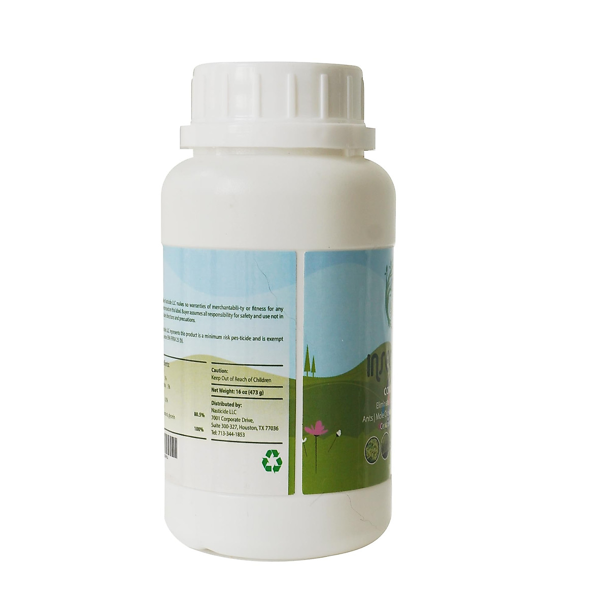 Nasticide Natural Insecticide Concentrate for Plants, Organic Safe Insect Killer with Natural Clove Oil, Soybean Oil and Rosemary Oil, Lawn Insecticide for Ants Spiders Cockroaches Aphids 8 oz