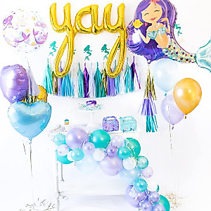 Cieovo 24 Pack Mermaid Party Favor Goodie Gift Boxes, Mermaid Paper Gift Boxes Bags for Under The Sea Theme Kids Birthday Wedding Baby Shower Party Supplies Decoration