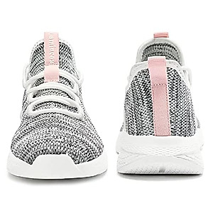 Lamincoa Womens Walking Running Shoes Lightweight Sneakers Slip On Memory Foam Tennis Shoes for Women Ash White