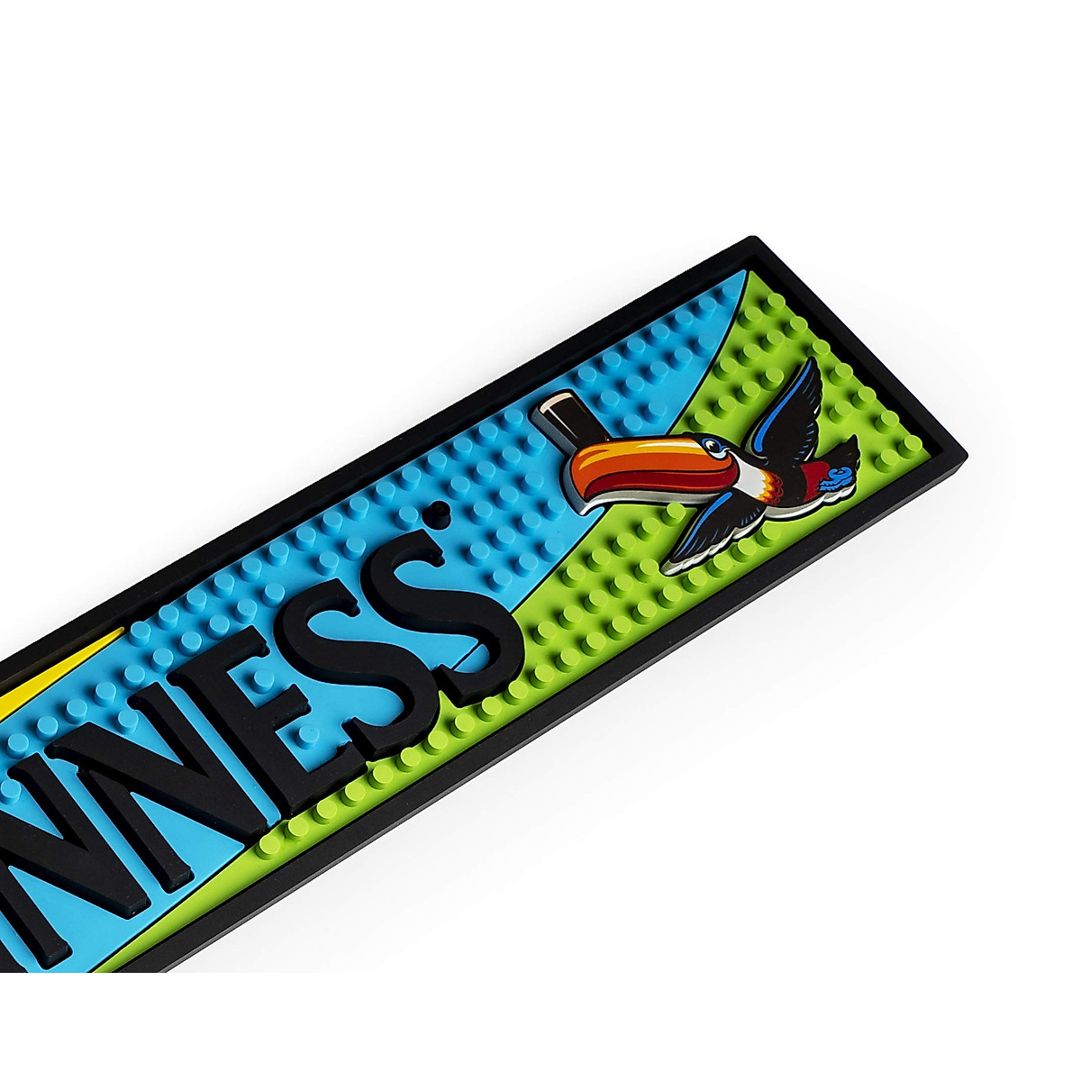 Guinness Toucan Colorful PVC Bar Mat | Guinness Official Merchandise No Spillage Bar Mat