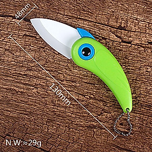 Creative Bird Shape Collapsible Portable Folding Ceramic Fruit Knife Paring Knife (four Colors Optional)