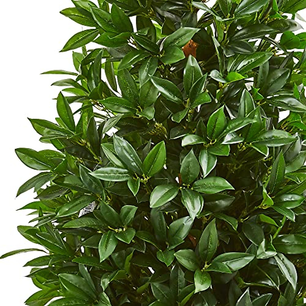 Nearly Natural 4-Ft. Bay Leaf Artificial Topiary UV Resistant (Indoor/Outdoor) Silk Trees, Green
