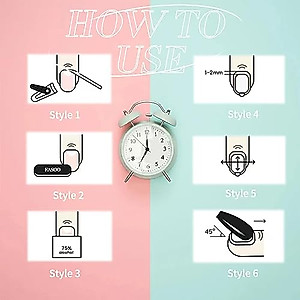 24Pcs French Tip Press on Nails Long Coffin Fake Nails with Love pattern Designs Glossy False Nails for Women Girls Artificial Acrylic Stick on Nails with Glue on Acrylic Nail Tips