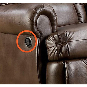 AUXPhome 2Pcs Universal - Oval Recliner Sofa/Chair Release Lever Pull Handle ，for All Manufacturer Brands （Fit 6mm and Below 6mm Barrel Cables，Hard Plastic - Black