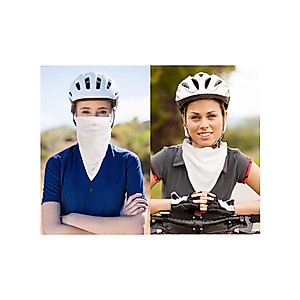 AWAYTR Elastic Hair Scarf Headband - 3 PCS Print Floral Hair Scarves with Hair Clips Kerchief Head Bandanas for Women (White/Beige/Purple)