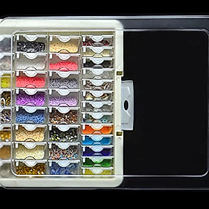 5D Diamond Painting Storage Containers, Assorted Sizes Boxes Transparent Rhinestones Organizer for Beads, Studs