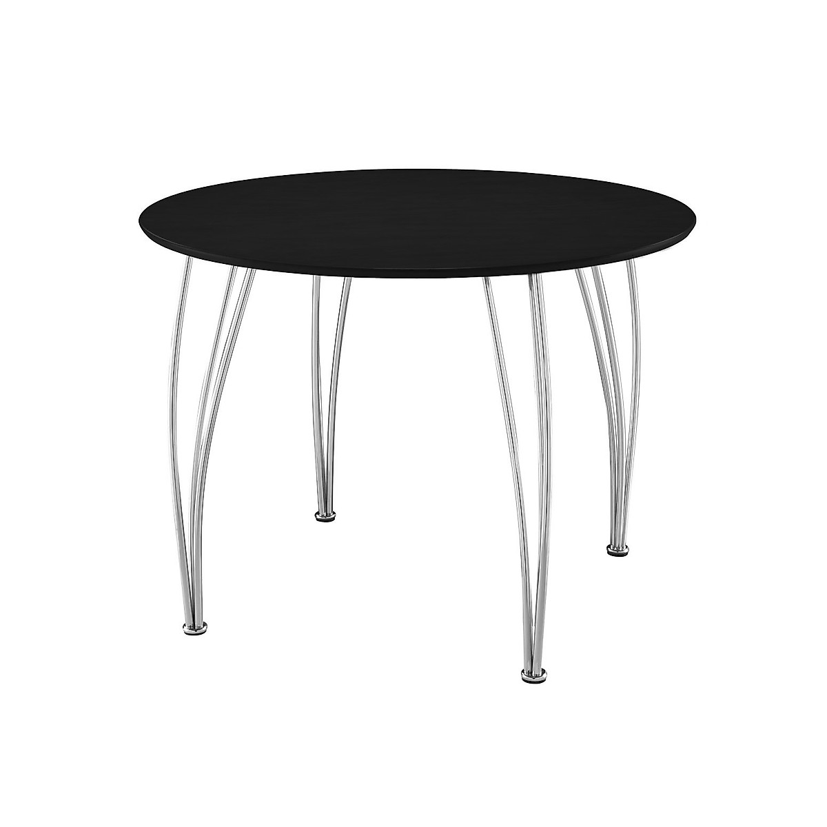 DHP Bentwood Round Dining Table Top, Contemporary Design for your Kitchen, Legs sold separately - Black, Medium