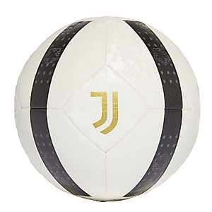 adidas unisex-adult Juventus Turin Club Home Soccer Ball White/Black/Matte Gold/Grey 5