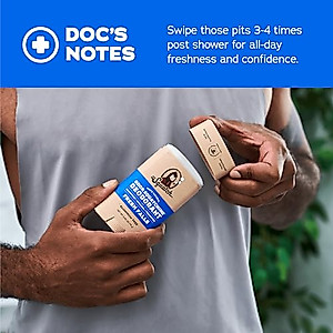 Dr. Squatch Natural Deodorant for Men 3 Pack Fresh Falls – Odor-Squatching Men's Deodorant Aluminum Free (2.65 oz, 3 Pack)