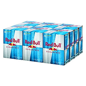 Red Bull Sugar Free Energy Drink, 8.4 Fl Oz, 24 Cans (6 Packs of 4)