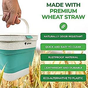 AIRNEX Countertop Compost Bin Kitchen Counter, Indoor Food Composter for Kitchen, Food Waste Bin for Kitchen Counter Top, Small Kitchen Compost Bucket Container, Mini Counter Food Scrap Bin with Lid